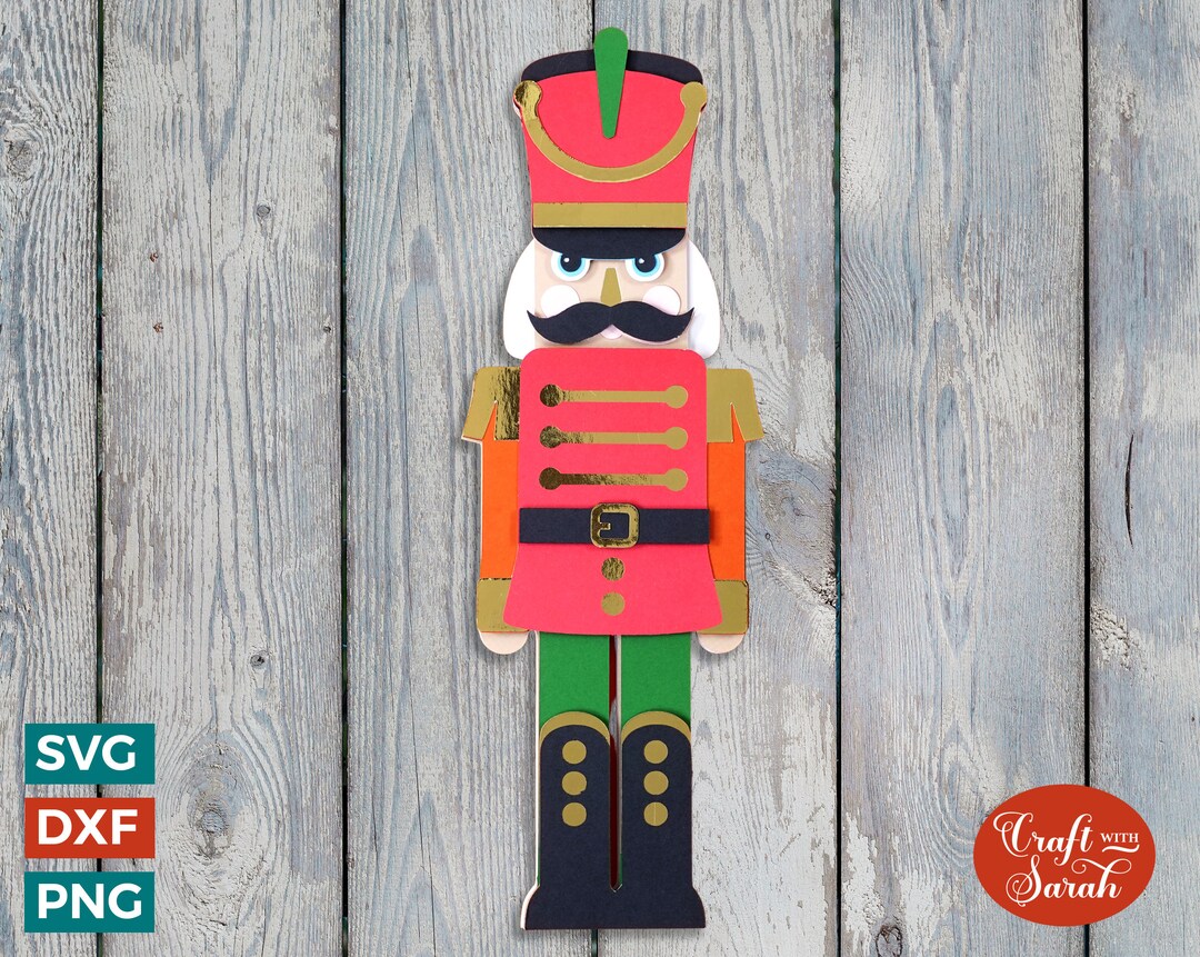 Nutcracker SVG | 3D Layered Christmas Nutcracker Cutting File - Etsy Canada