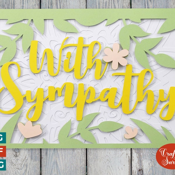 Sympathy Card Svg - Etsy
