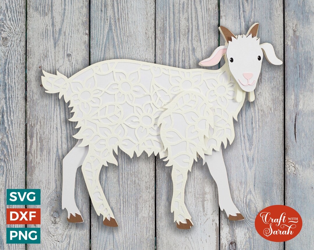 Goat SVG | Layered Goat Cutting File - Etsy