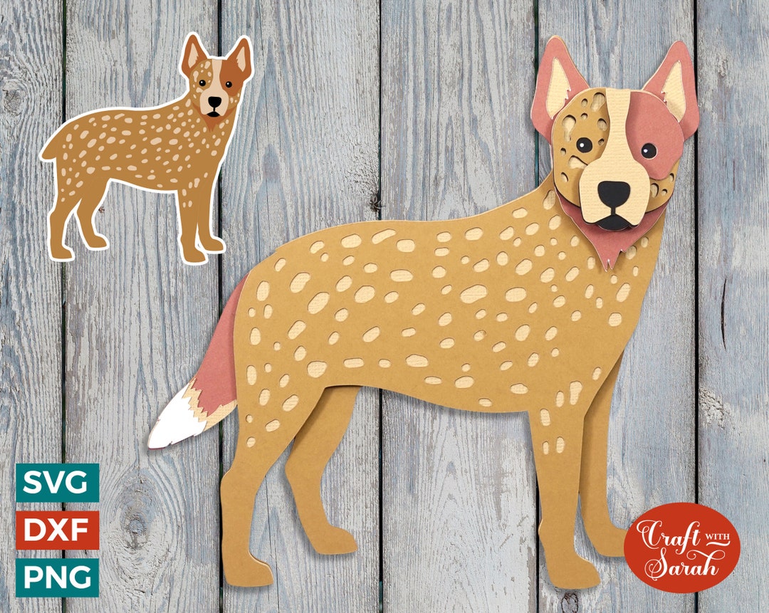 Red Heeler SVG | Layered 3D Red Heeler Cutting File - Etsy