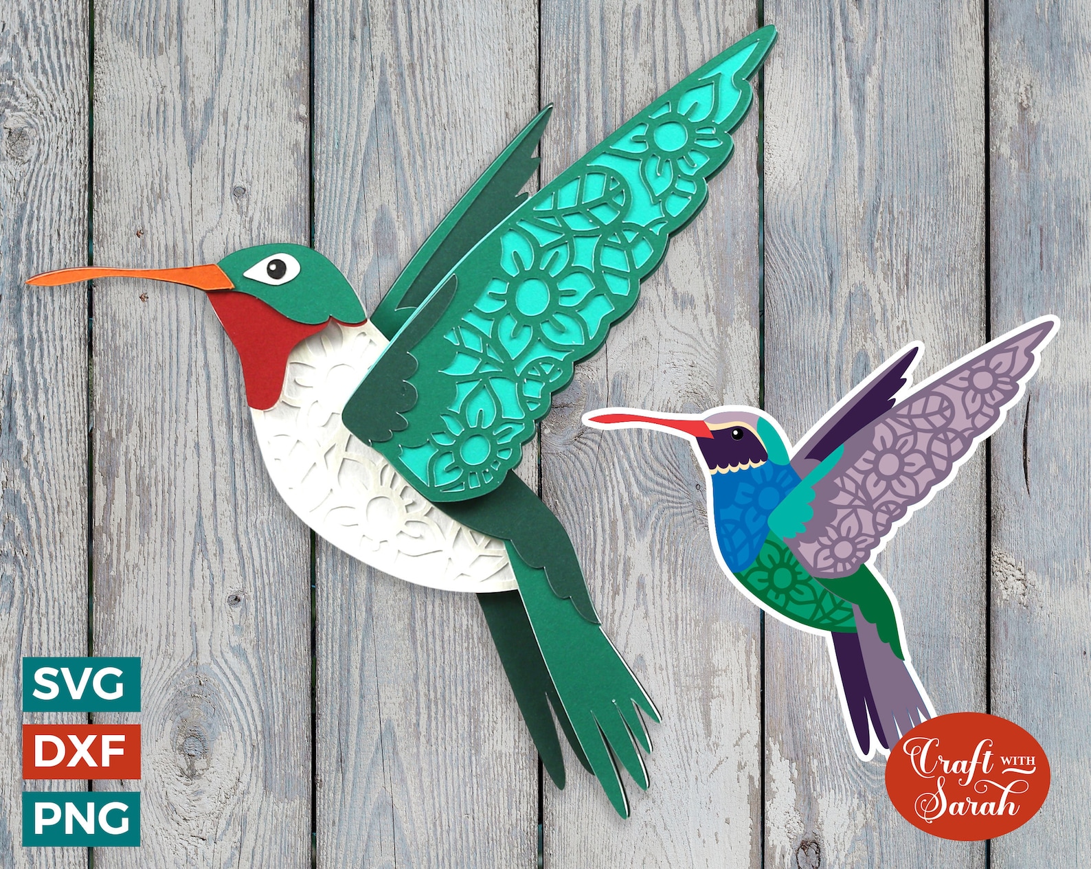 Hummingbird SVG Layered 3D Hummingbird Cutting File | Etsy