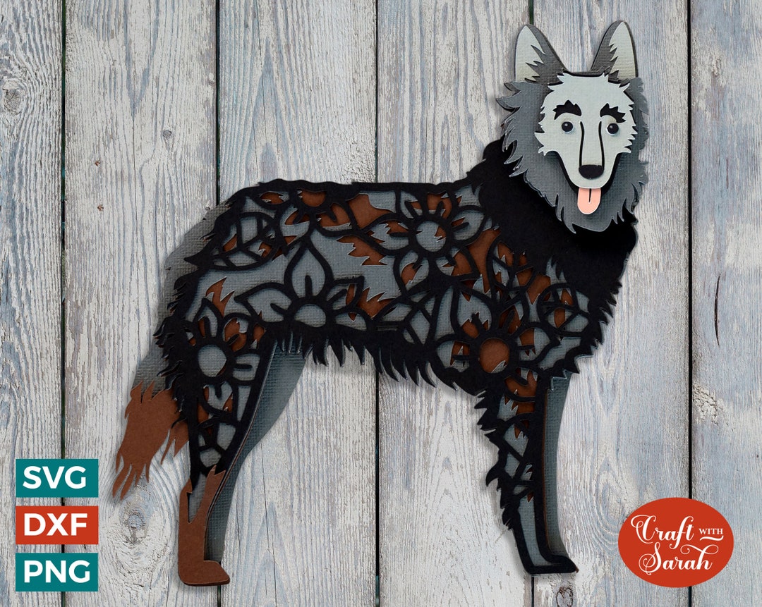 Dutch Shepherd SVG | Layered Dutch Shepherd Dog Cutting File - Etsy