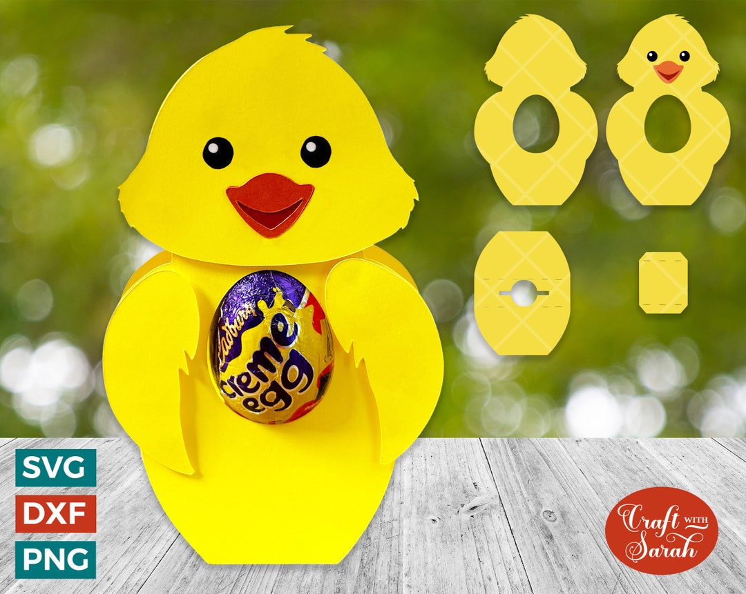 Chick Egg Holder SVG | Easter Chick Chocolate Egg Holder - Etsy