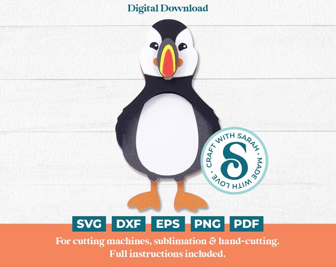 Atlantic Puffin, Bird Diy Papercraft Emplate, 3d Paper Craft, PDF ...