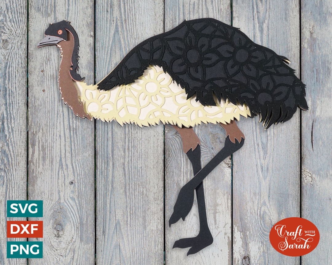 Emu SVG | Layered Emu Cutting File - Etsy