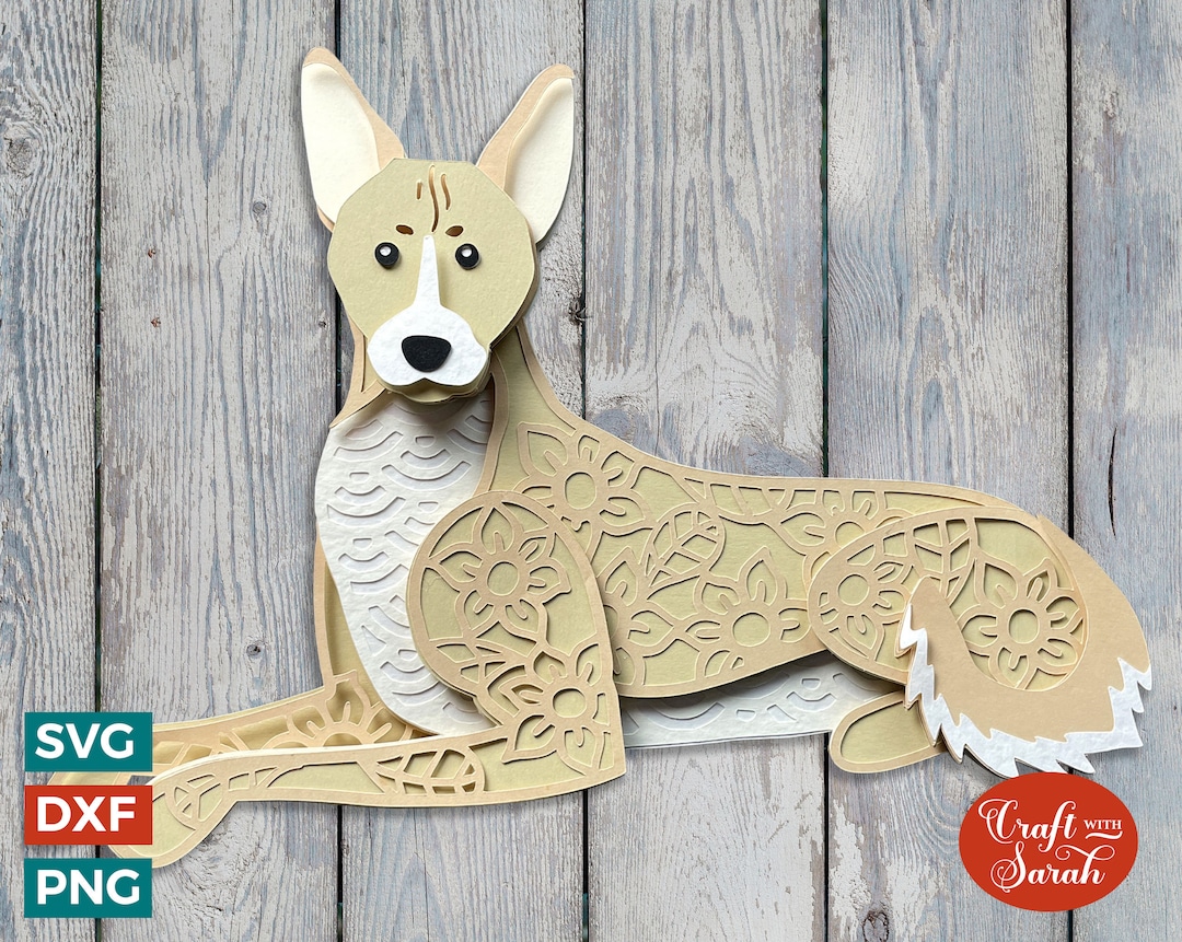 American Dingo SVG | Layered Carolina Dog Cutting File - Etsy