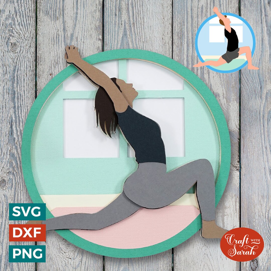 Yoga SVG | Male & Female Stretching Cut Files - Etsy