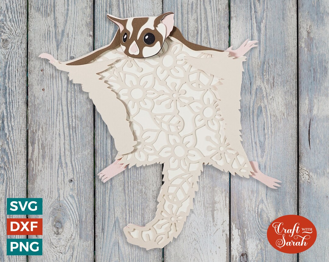 Sugar Glider SVG | Layered Sugar Glider Cutting File - Etsy