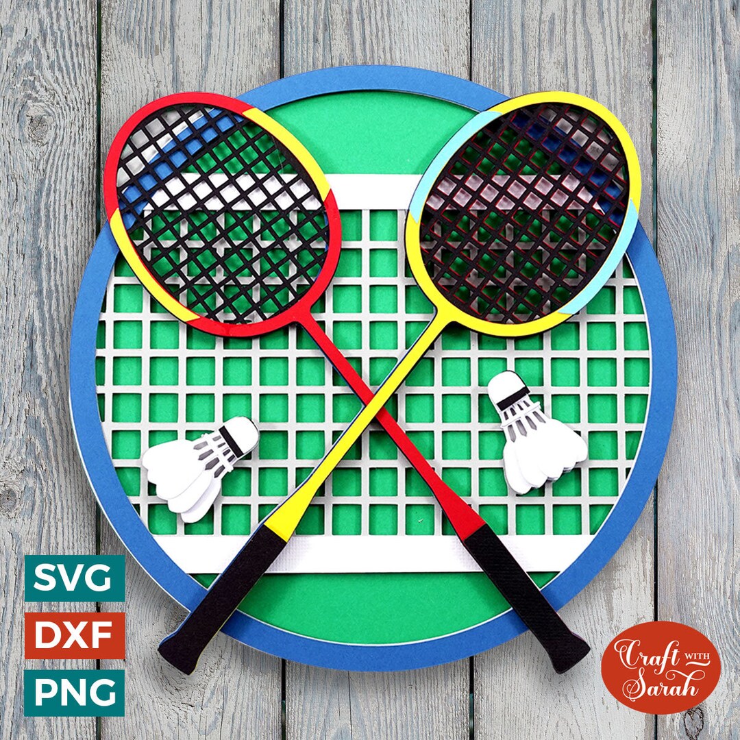 Badminton SVG | Badminton Shuttlecock & Net Cut Files - Etsy UK