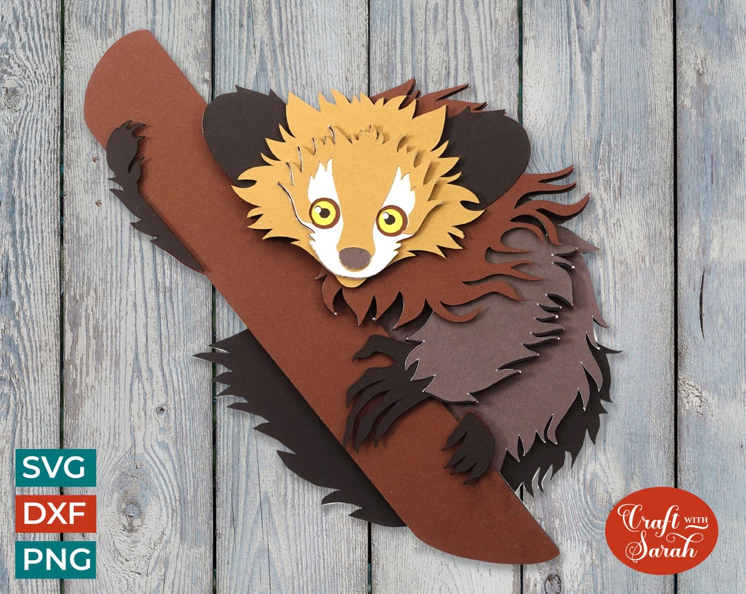 Aye Aye SVG | 3D Layered Aye Aye Cut File - Etsy