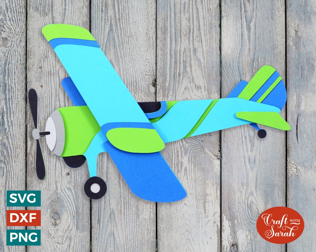 Wing Walking Plane SVG | 3D Plane SVG for Cardstock Cut File - Etsy