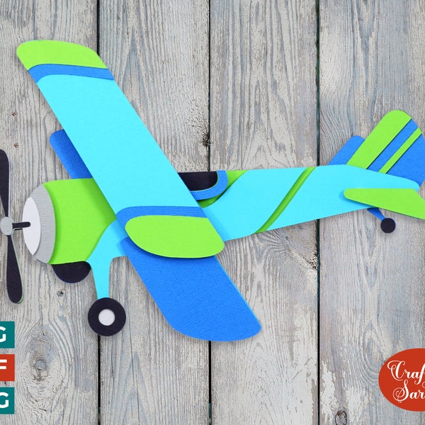 3d Airplane Svg File - Etsy