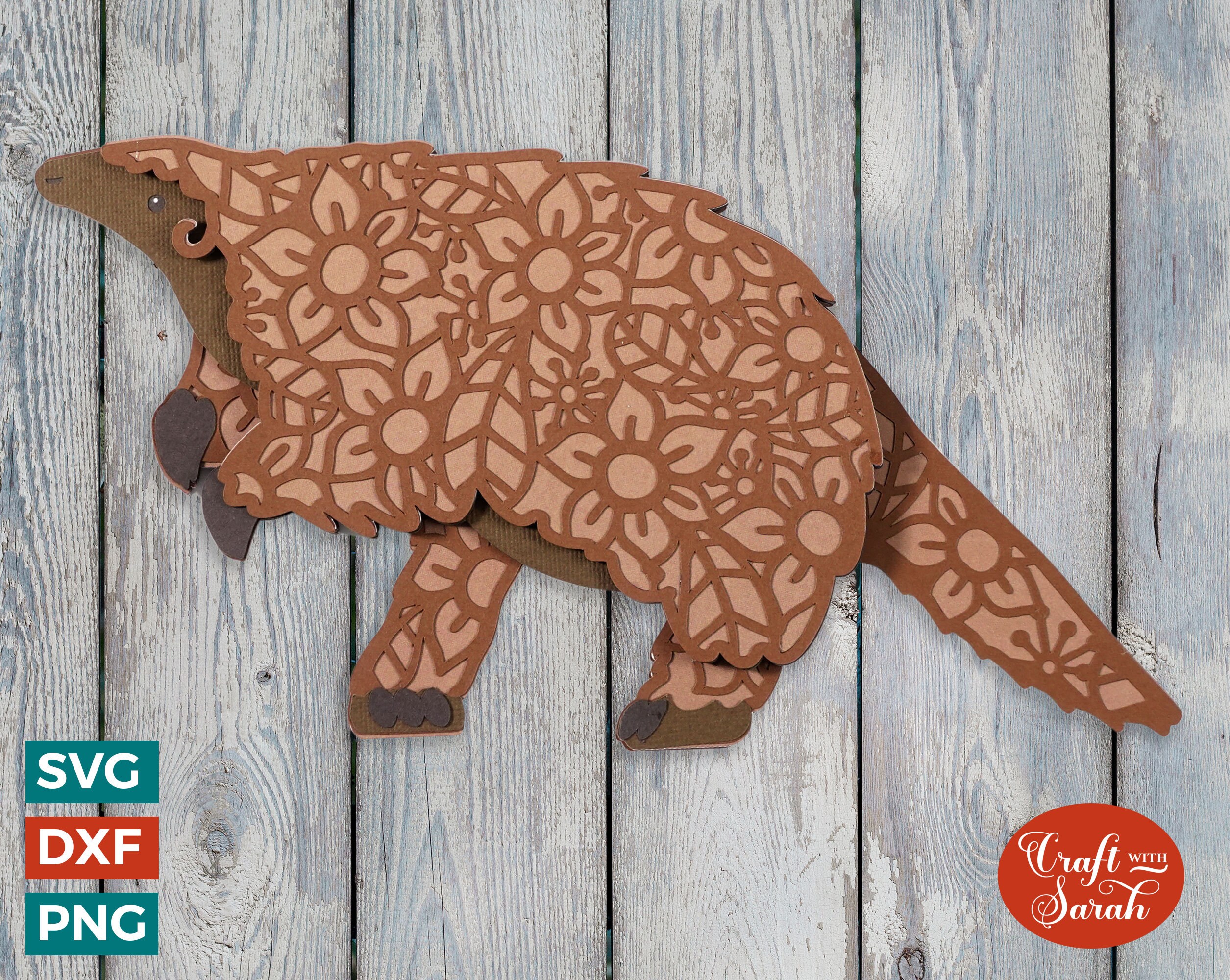 Pangolin SVG Layered Pangolin Cutting File - Etsy Canada