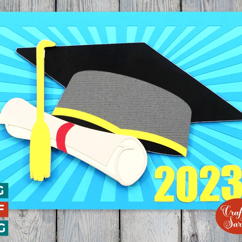 Graduation Card Svg - Etsy