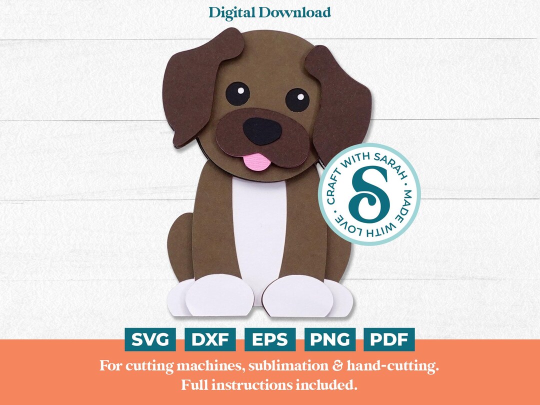 Dog SVG | Layered Cute Animal Cut Files - Etsy