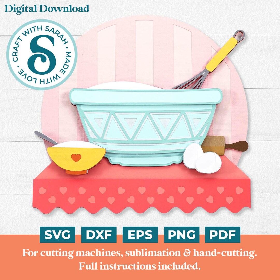 Baking SVG | Layered 3D Baking Cakes Cutting File - Etsy