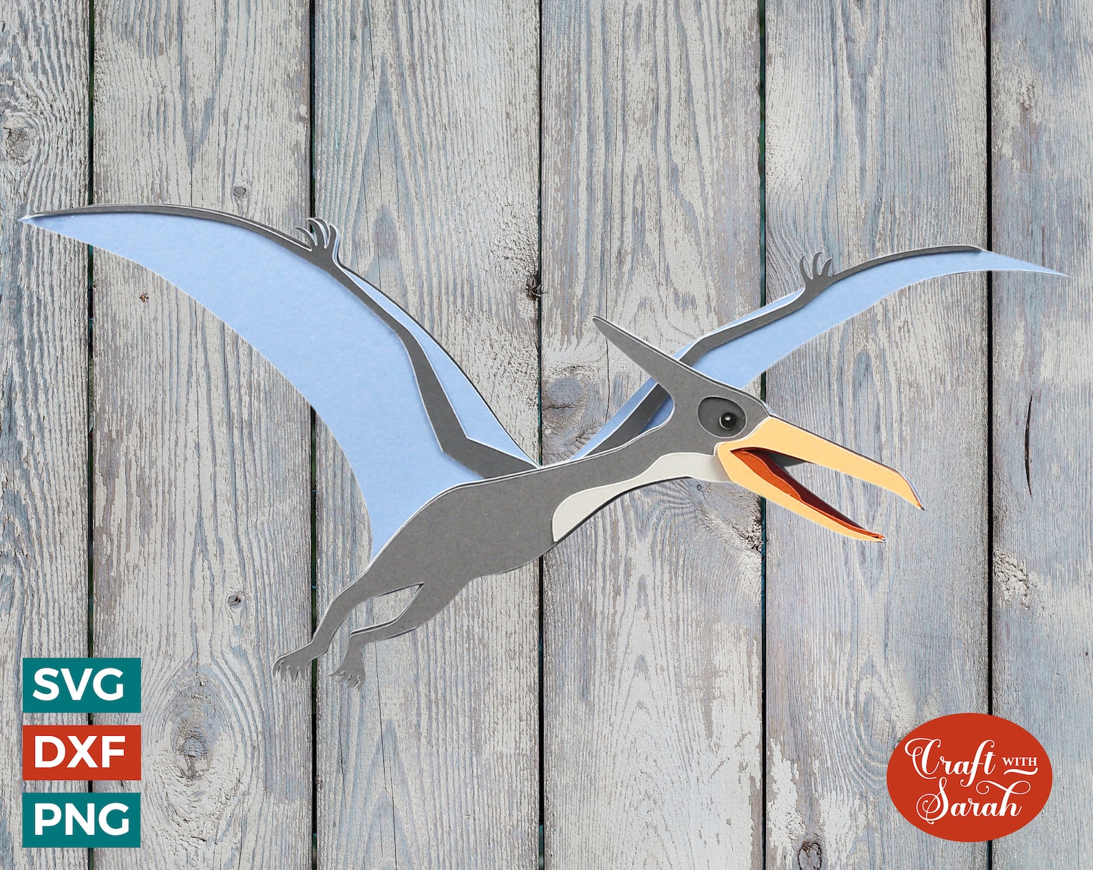 Pterodactyl SVG Layered Pterodactyl Dinosaur Cutting File - Etsy
