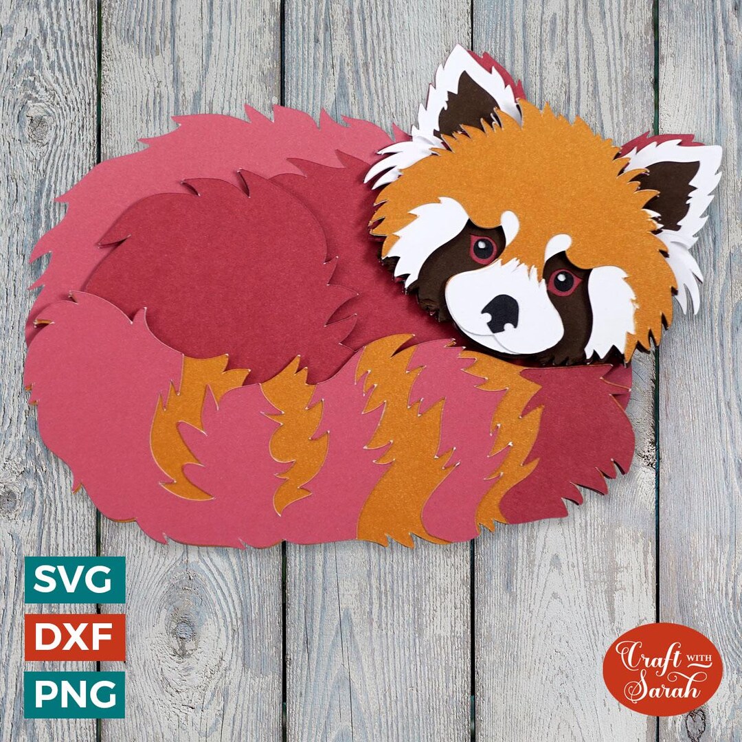 Red Panda SVG | Layered Red Panda Cut Files - Etsy