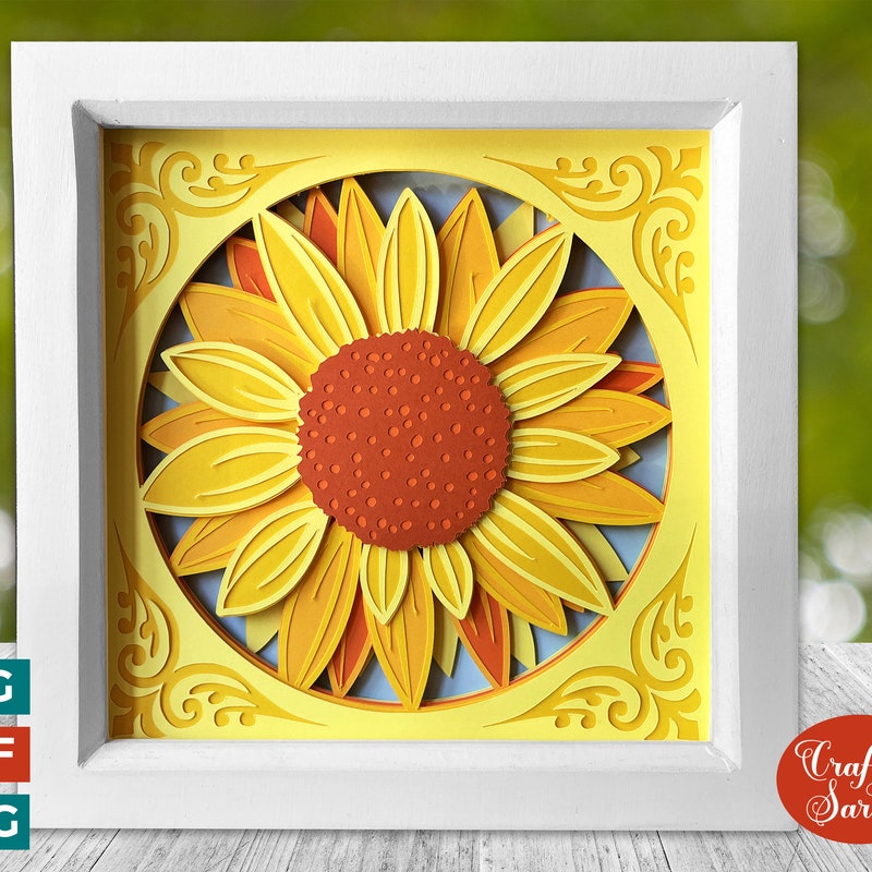Sunflower Card Box - Etsy