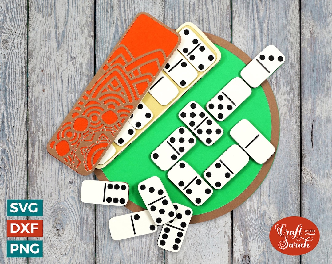 Dominoes SVG | Layered Traditional Dominoes Game Cut Files - Etsy