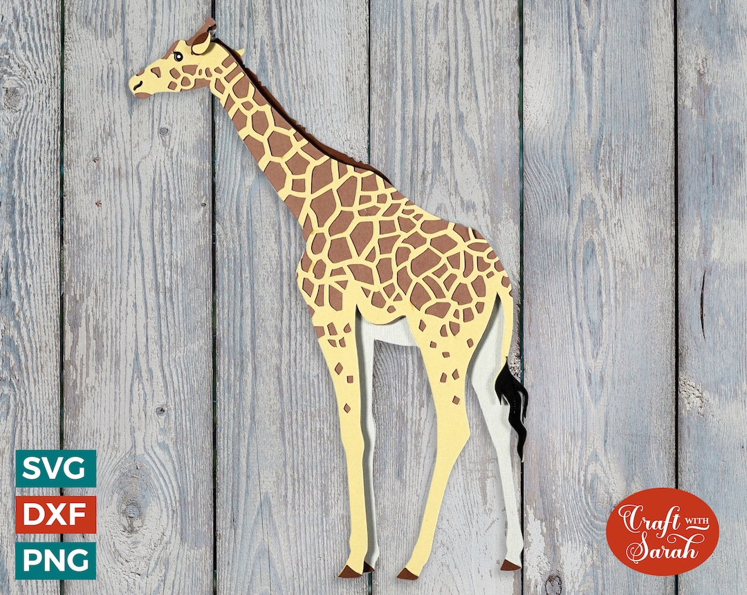 Giraffe SVG | Layered Giraffe Cutting File - Etsy