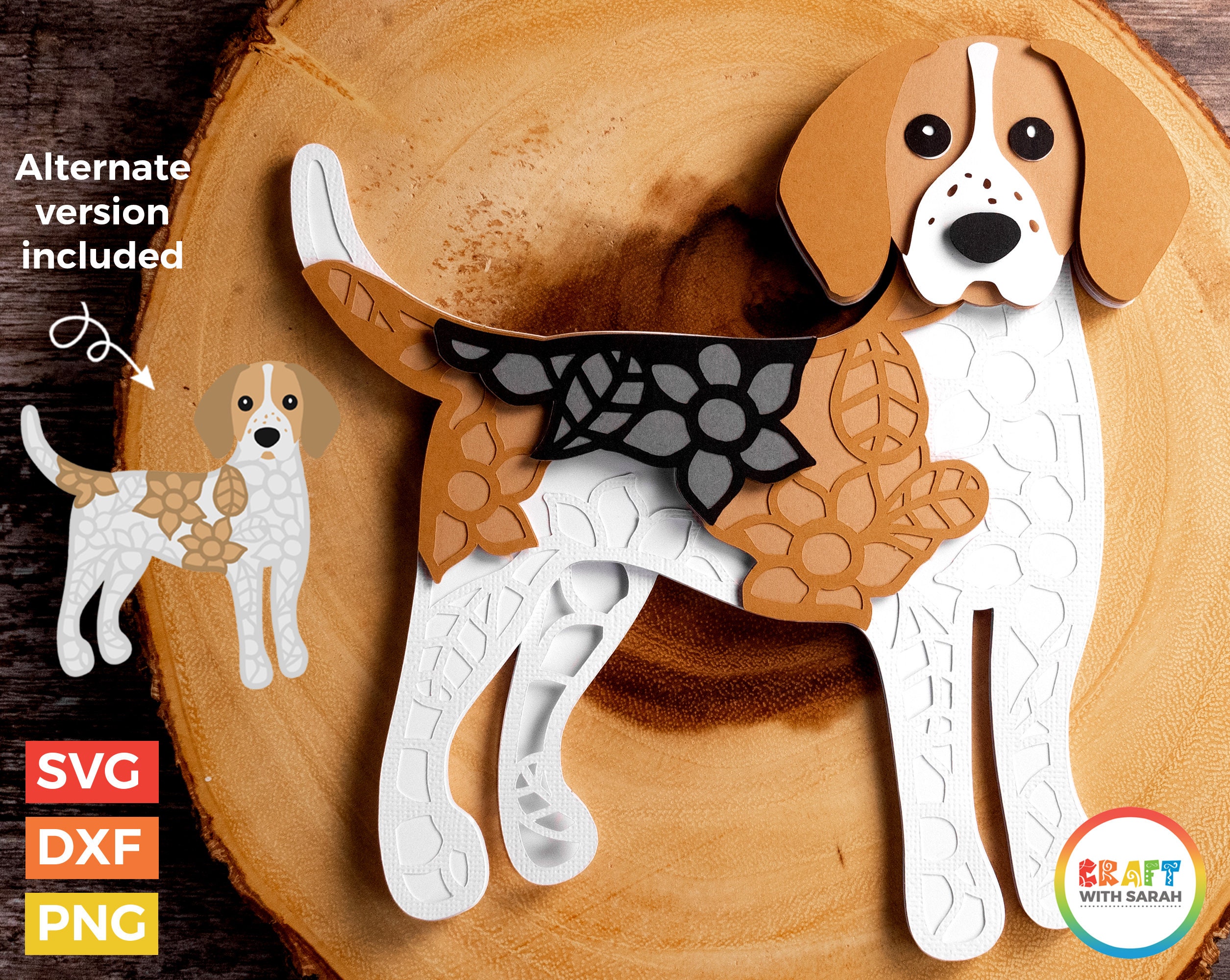 Foxhound SVG Layered Foxhound or Harrier Dog Cutting File | Etsy