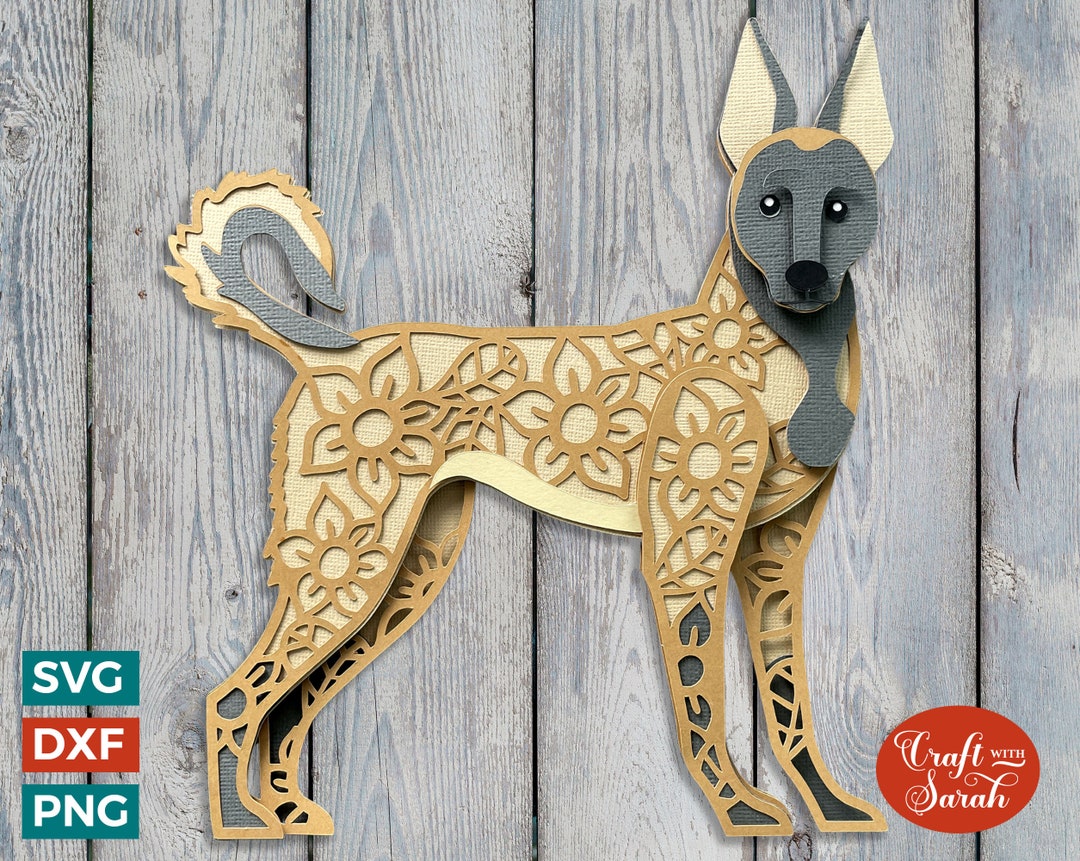 Belgian Malinois SVG | Layered Belgian Malinois Dog Cutting File - Etsy UK