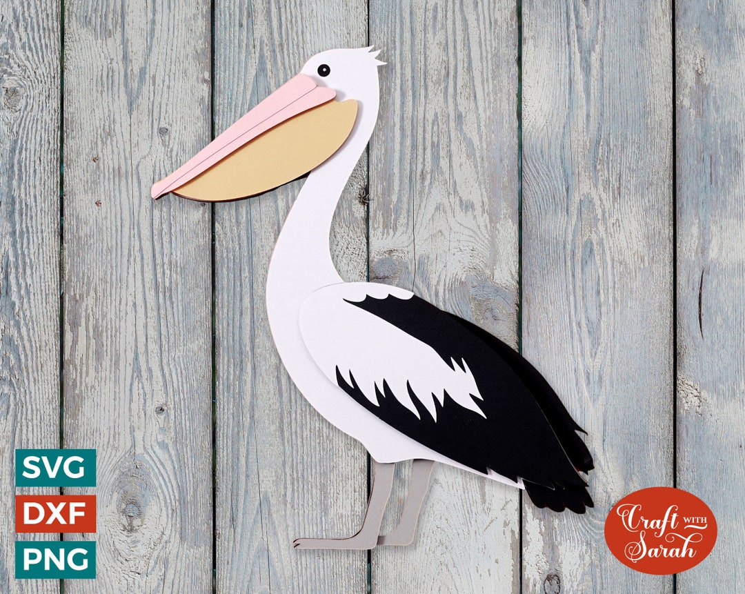 Pelican SVG | 3D Layered Bird Cutting File - Etsy