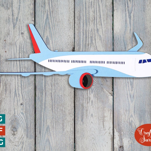3d Airplane Svg File - Etsy