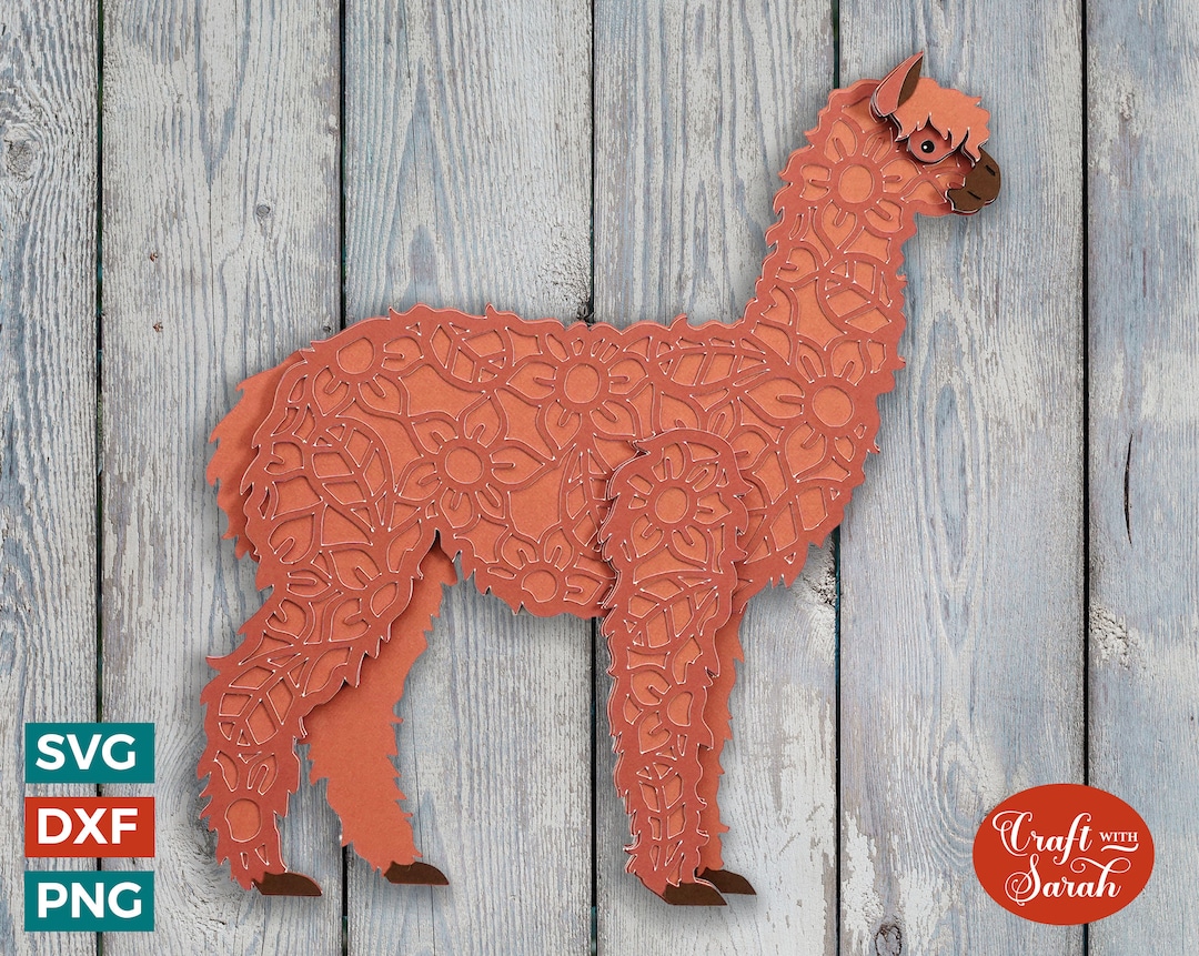 Alpaca SVG | Layered Alpaca or Llama Cutting File - Etsy