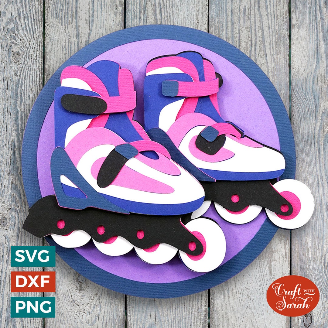 Roller Blading SVG | Inline Roller Skates Cut Files - Etsy