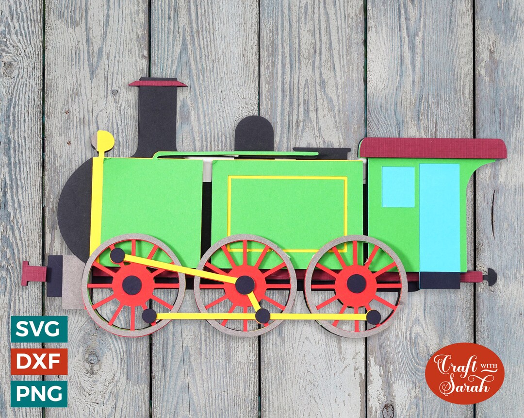 Steam Train Svg 3d Layered Vehicle Cutting File Etsy