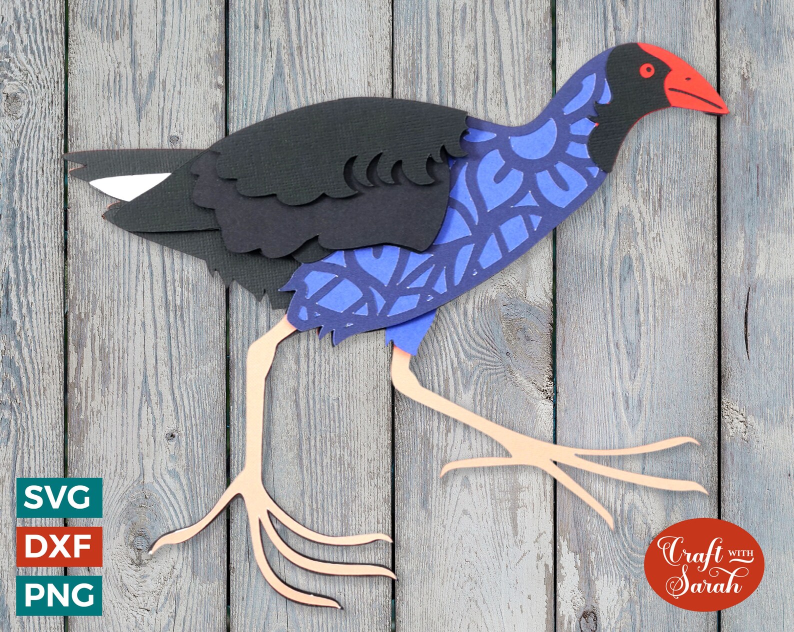 Pukeko SVG | 3D Layered Swamp Hen Cutting File - Etsy