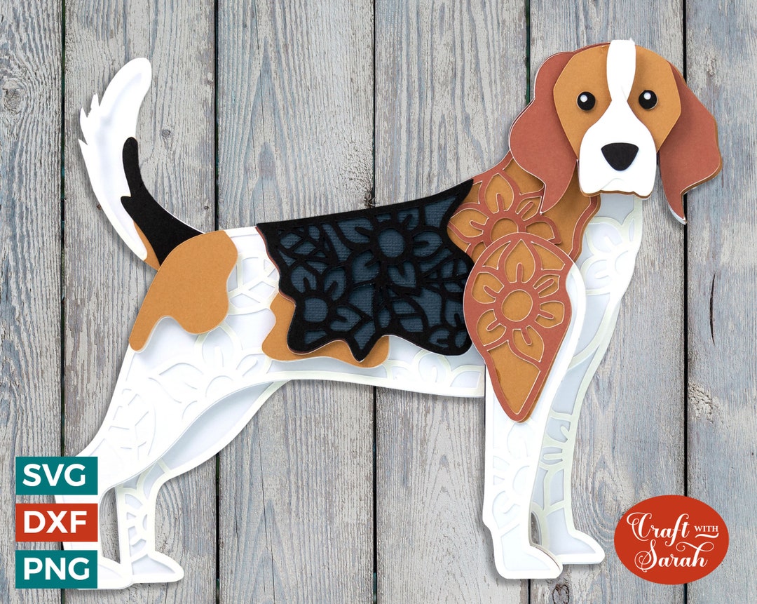 Beagle SVG | Layered Beagle Dog Cutting File - Etsy