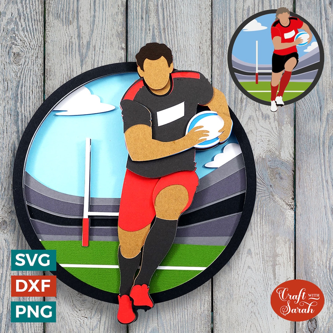 Rugby SVG | Male & Female Rugby Players Cut Files - Etsy