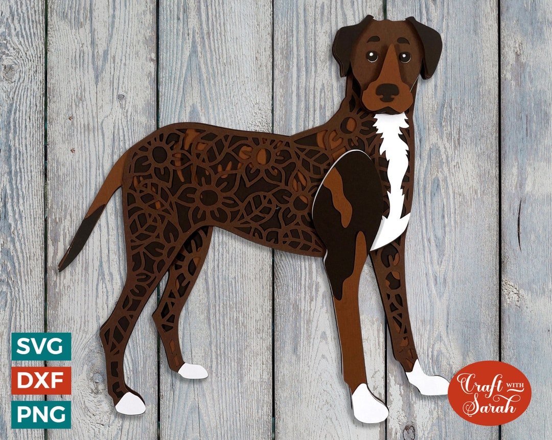 Mountain Cur SVG | Layered Mountain Cur Dog Cutting File - Etsy