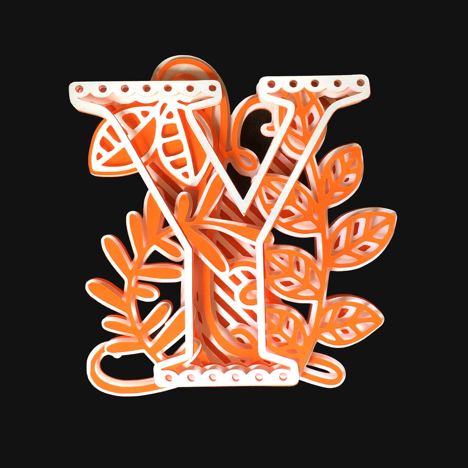 Letter Y 3D Alphabet SVG for Cricut 3D SVG Y Monogram - Etsy