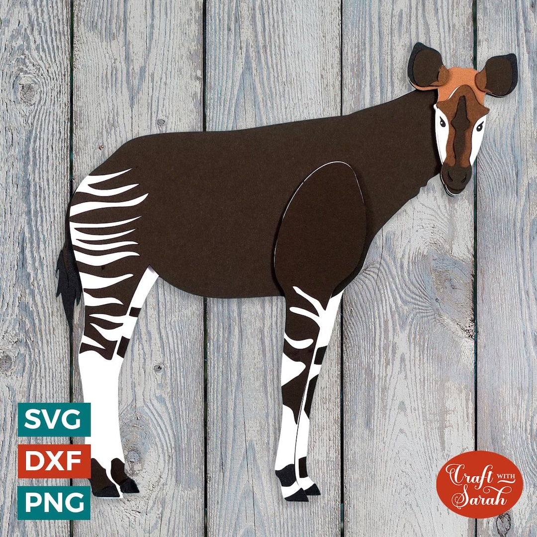 Okapi SVG | Layered African Okapi Cutting File - Etsy