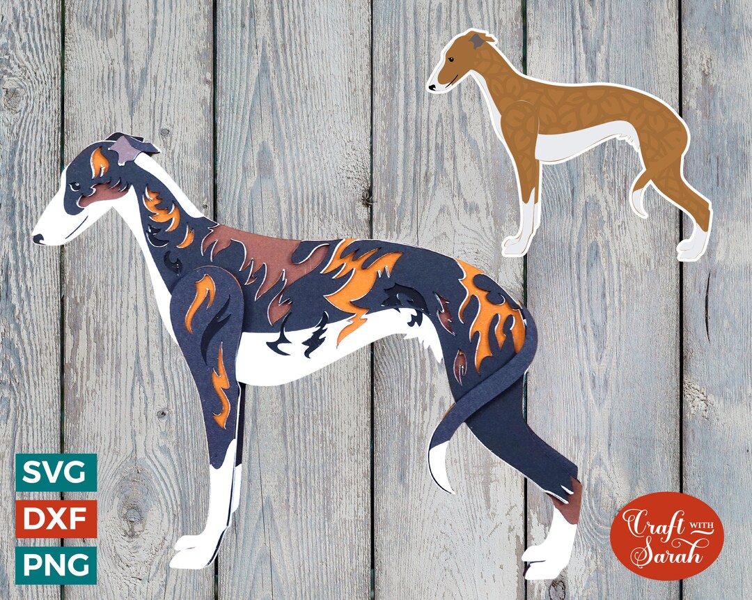 Spanish Greyhound SVG | Layered Spanish Galgo Dog Cutting File - Etsy