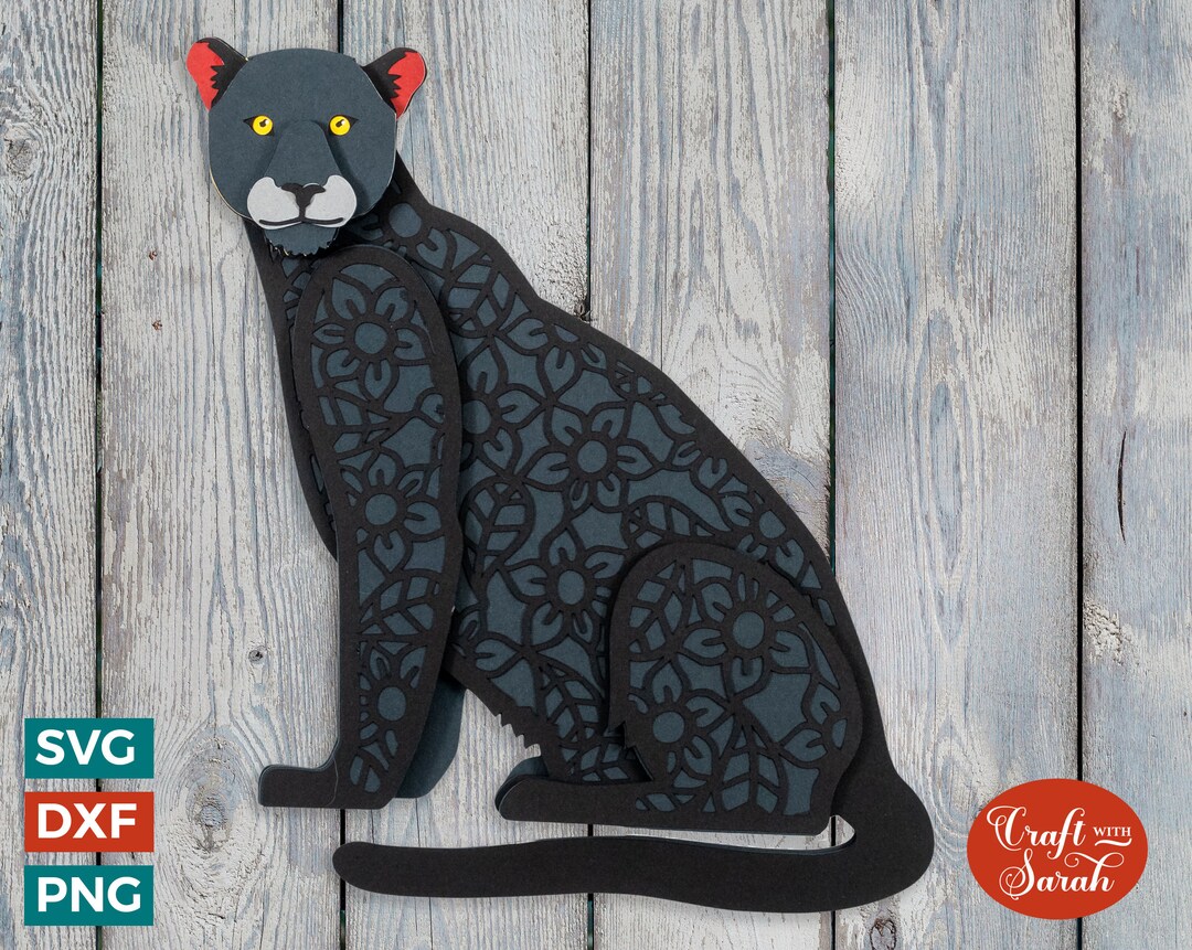 Puma SVG | 3D Puma Cat SVG - Etsy