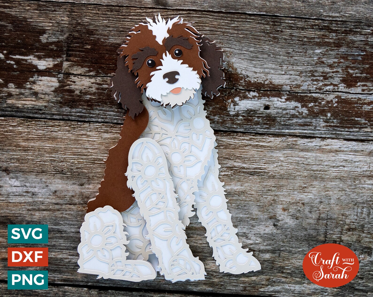 Lagotto Romagnolo SVG Layered Curly Coat Dog Cutting File | Etsy