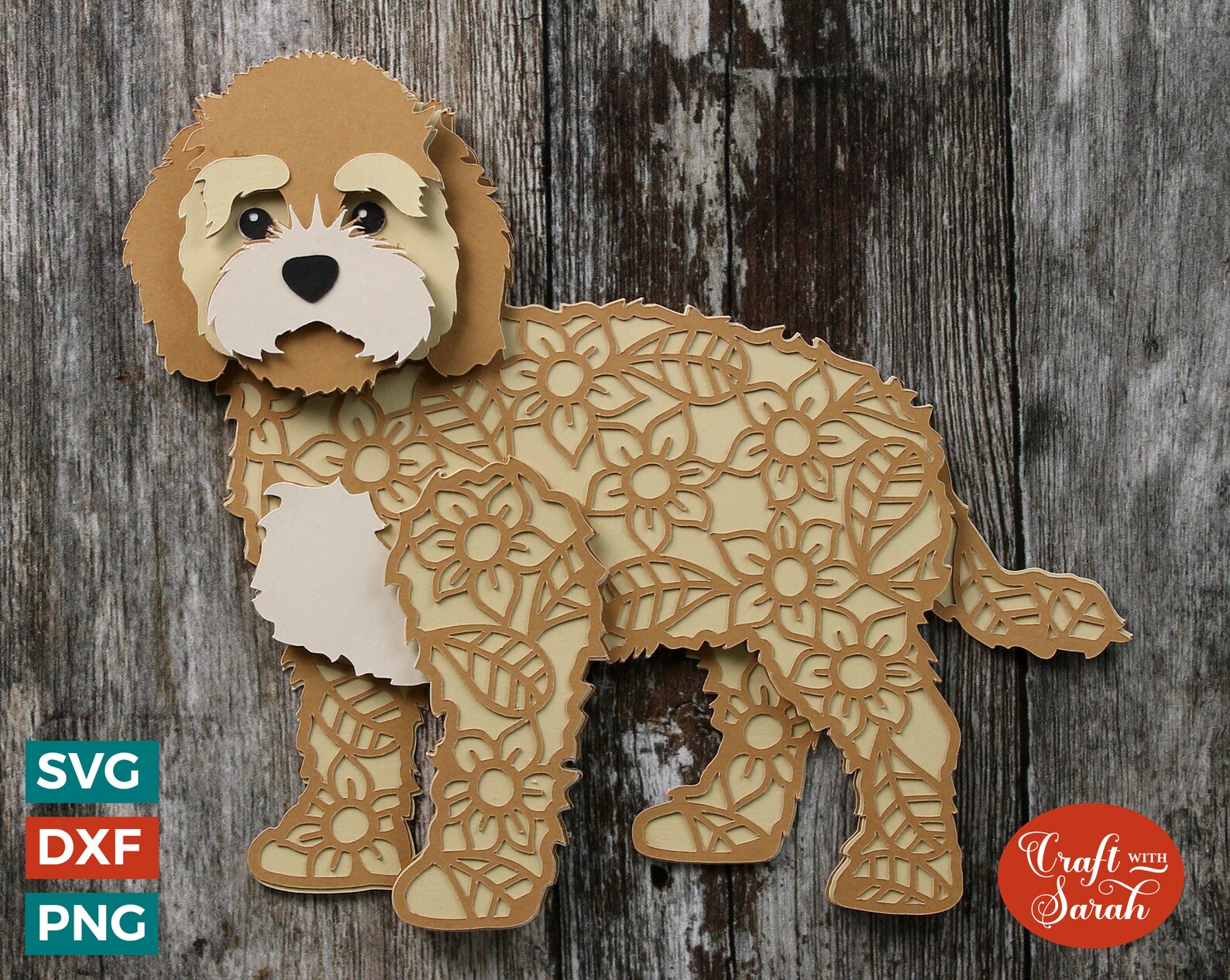 Cockapoo SVG Layered Cocker Spaniel X Poodle Cutting File | Etsy Canada