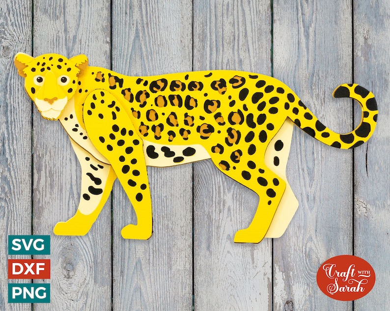 Jaguar SVG Layered Leopard SVG - Etsy