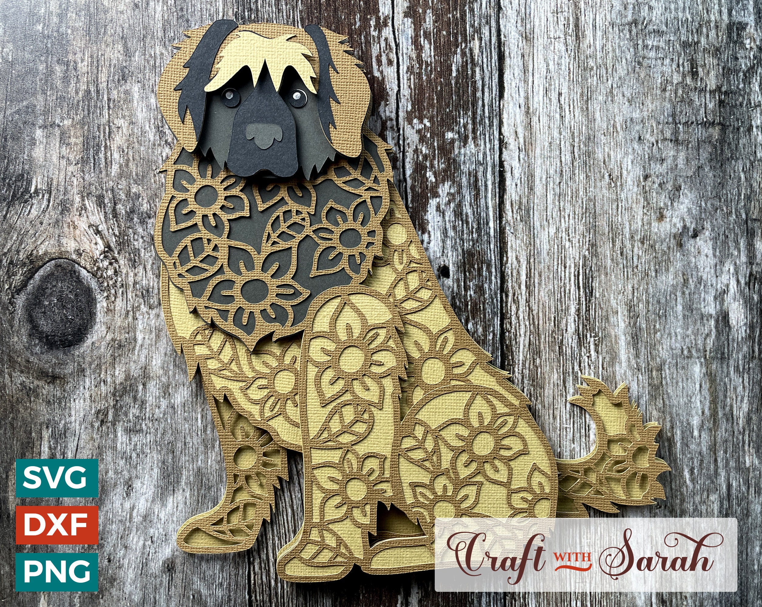Leonberger SVG Layered Leonberger Dog Cutting File | Etsy