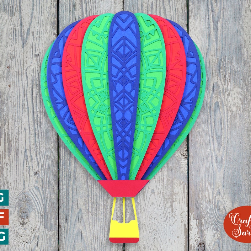 3d Hot Air Balloon - Etsy