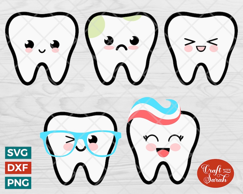 Teeth SVG Vinyl Tooth Fairy Teeth - Etsy