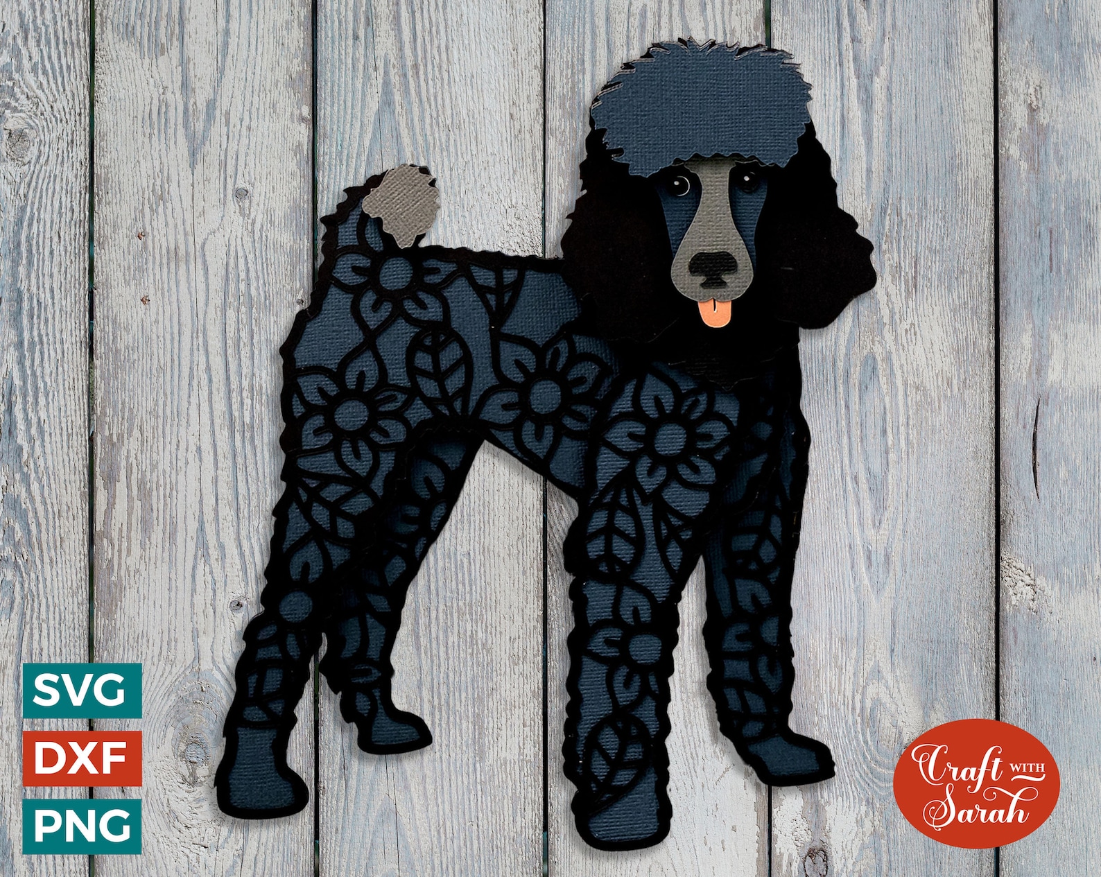 Poodle SVG Layered Standard Poodle Cutting File - Etsy