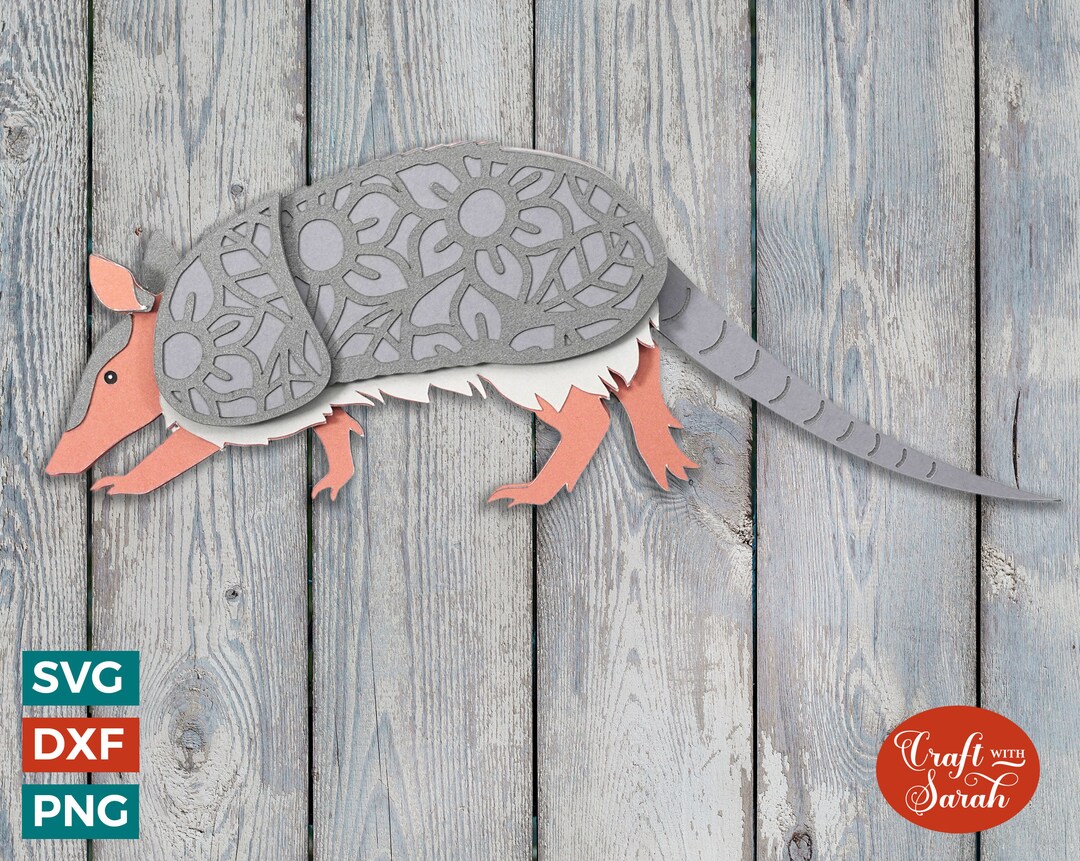 Armadillo SVG | Layered Armadillo Cutting File - Etsy