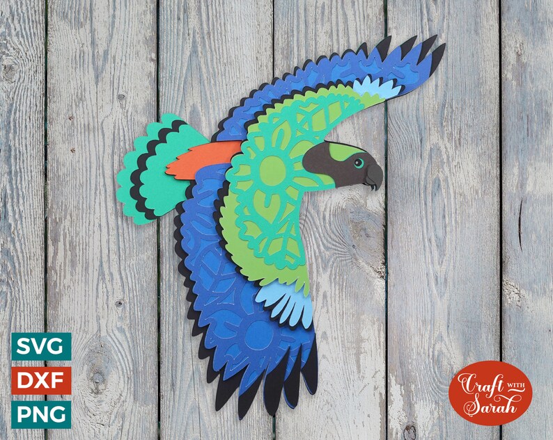 Kea Alpine Parrot SVG | Layered Kea Alpine Parrot Cutting File - Etsy
