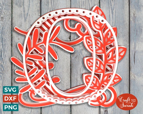 Letter O 3D Filigree Alphabet SVG for Cricut 3D SVG O - Etsy